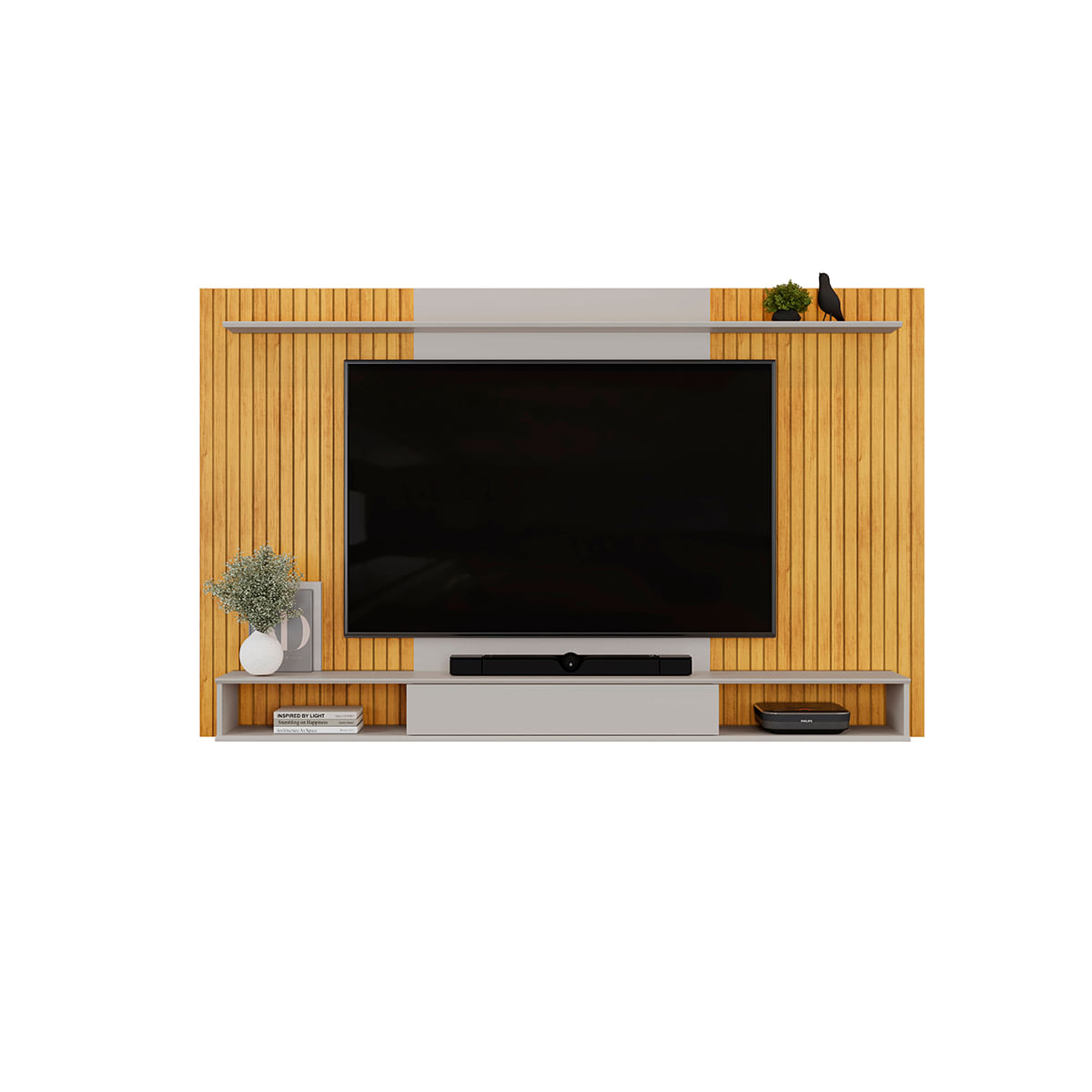 Painel Leo para TV 70 Polegadas Cedro Bali - DJ Móveis - DJ Móveis ...